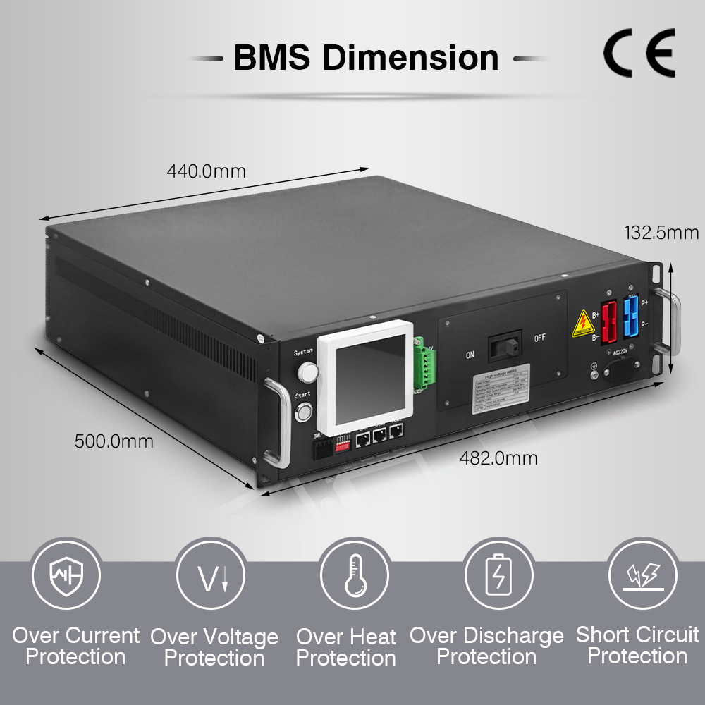 3U Solar BMS , Ems Energy Management System 480V DC 63A