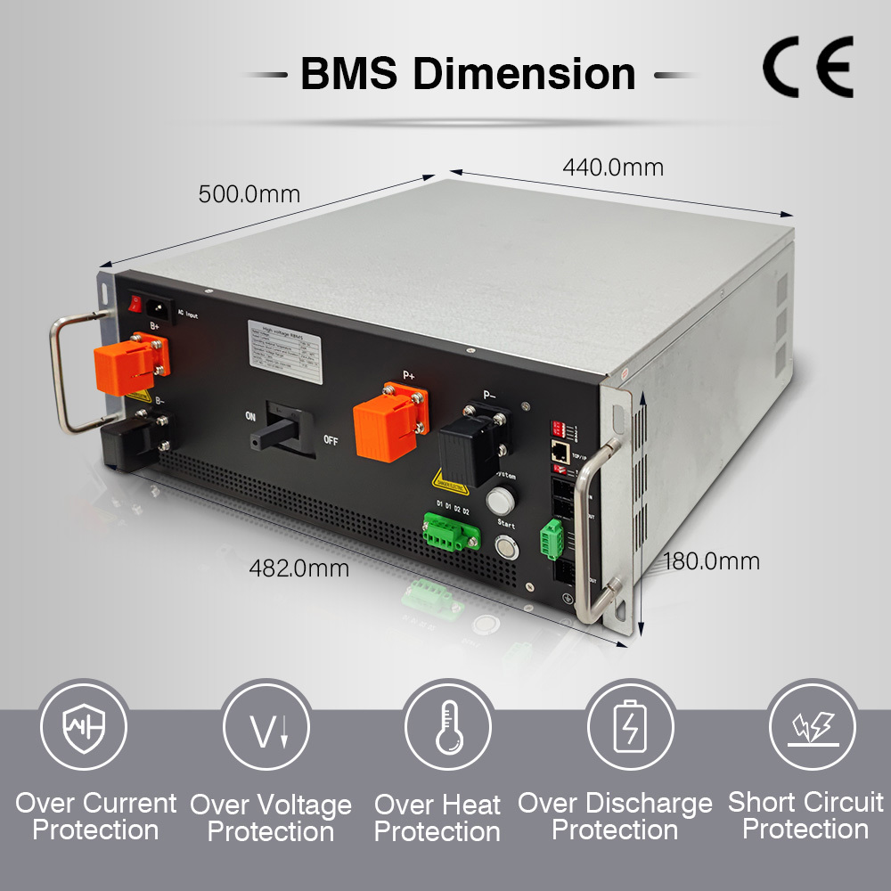 90S 288V 250A High Voltage Master BMS With Relay Contactor Battery ...