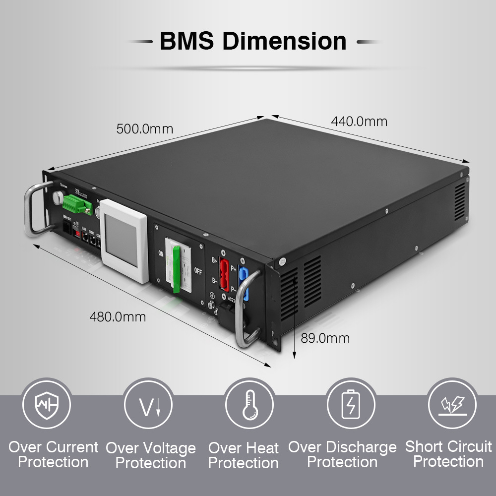 RS485 Lithium Battery Management System Bms 90S 288V 50A With 12S 15S ...